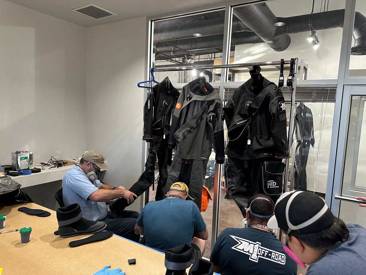Drysuit Repair Collection - Expert Services for Your Suit